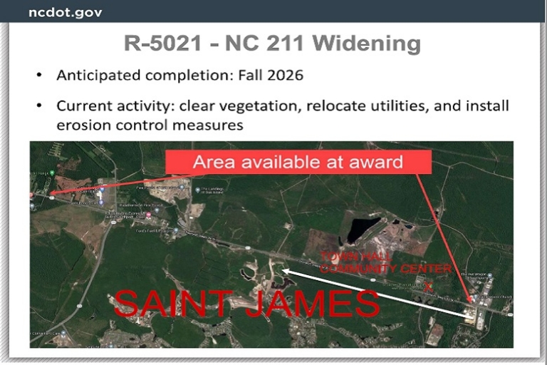 July 2022 Update on NC 211 Widening Project – Discover NC Homes